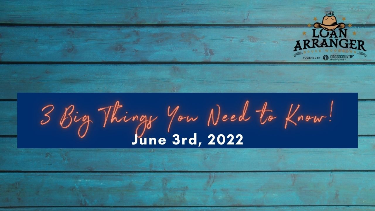 3 Big Things: 1. Fed raised the rate by 50 basis points. 2. Buying more ...